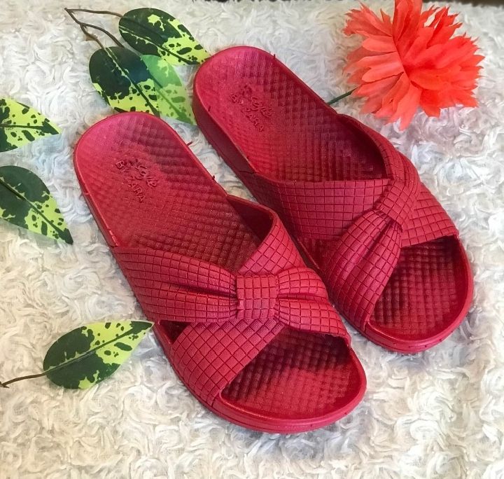 Ladies flip flop slipper nylon plastic pure genuine | Daraz.pk