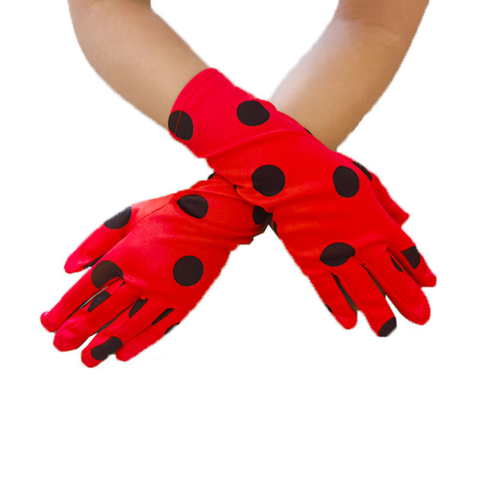Vyntra Ficlwigkis Kids Ladybug Girl Costume Accessories Gloves ...