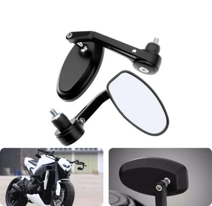 CNC Oval Shaped Motorcycle Mirror Rear View Mirrors With Anti Glared ...