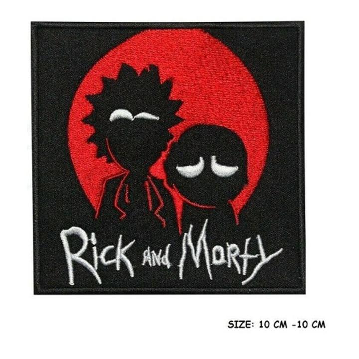 Rick and Morty TV Serial Embroidery Iron on Patch Sew On Badge kids ...
