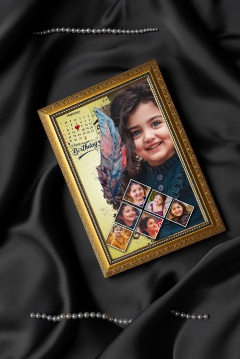 Birth Day Frame customized 10x14 | Daraz.pk