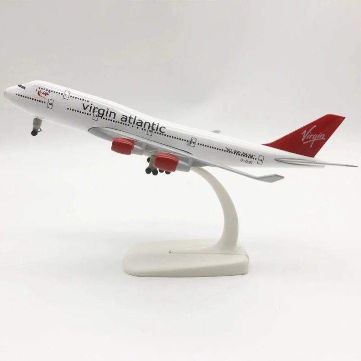 Airplane Model Metal British Virgin Atlantic B747(20cm) 7.9 inches with ...