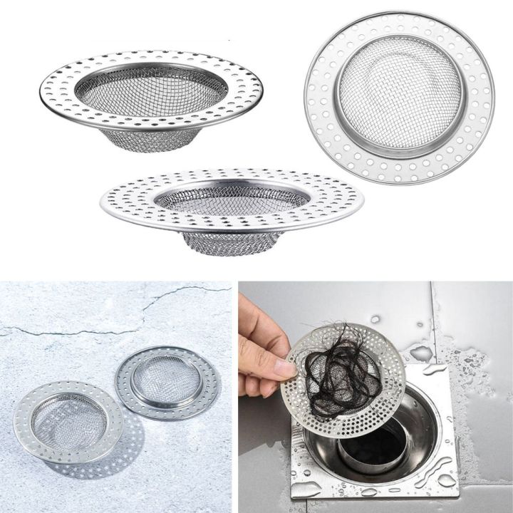 Kitchen Stainless Steel Sewer Floor Drain Hair Clean Up Sink Strainer ...