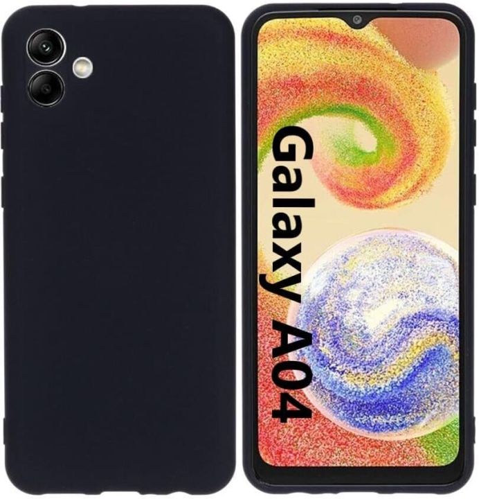 SAMSUNG A04 Black Soft Silicon Back Cover Case | Daraz.pk