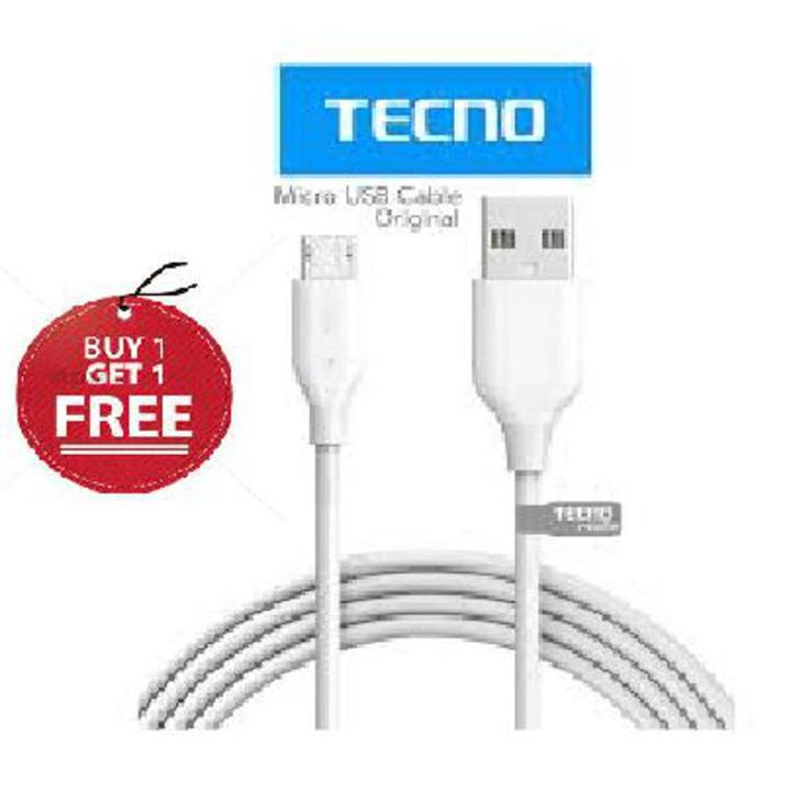 (Buy 1 get 1 free)100% Original Tecno Original USB Cable - Techno ...