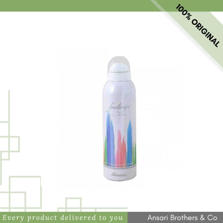 Rasaasi Feelings Pour Femme Deodorant Body Spray 200 ML | Daraz.pk