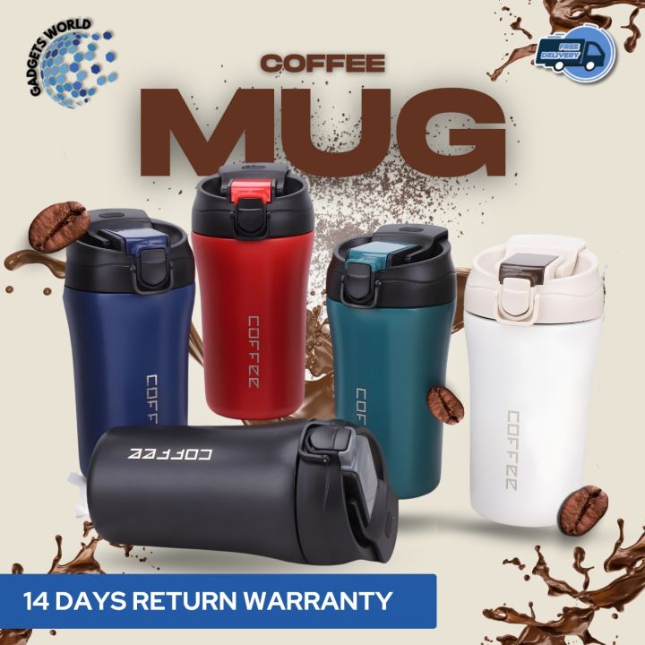 Gadgets World Coffee Mugs - Insulated Travel Coffee Mug Spill Proof ...