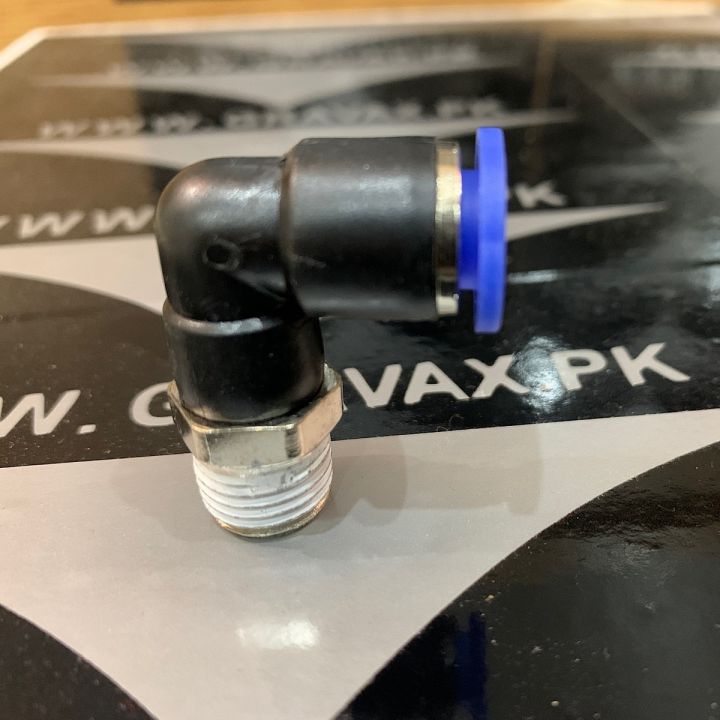 PL Elbow Air Connector Pneumatic Fitting Quick Fittings 1/4" Male Thread pipe size 8mm PL8-02 ...