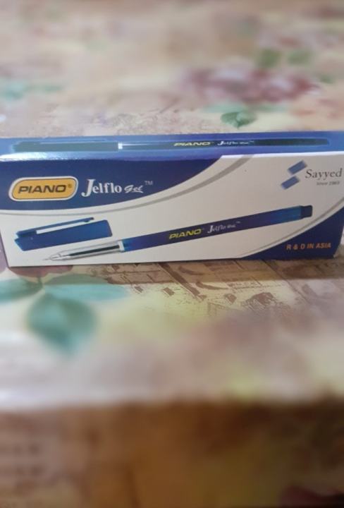 1 pack piano jetflo gel ball points 10 pcs blue | Daraz.pk