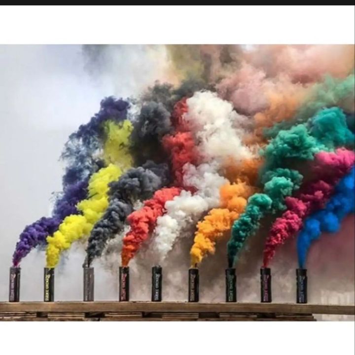 Pack Of 5 Color smoke_bomb Birthday Celebration Color_smoke Flare Color ...