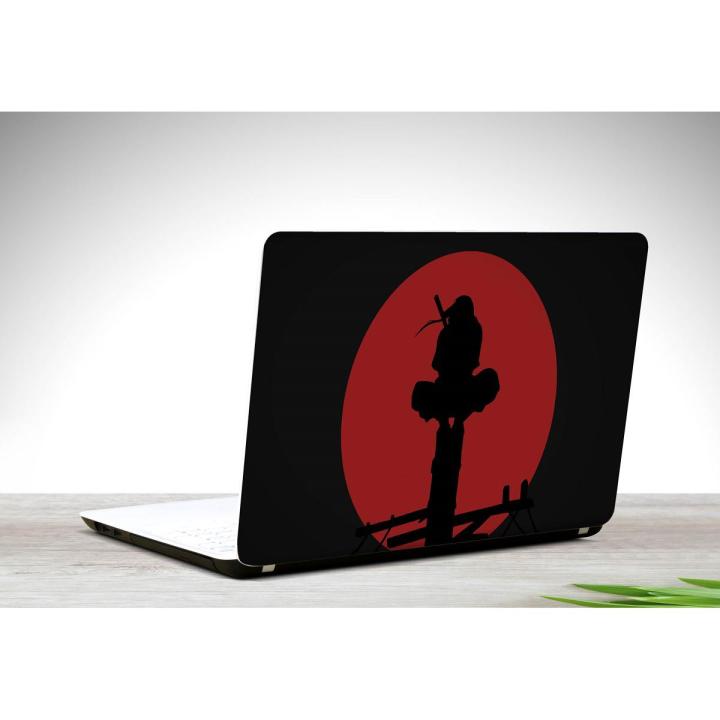 Itachi Uchiha Red Night Naruto Shippuden Anime Minimalist Laptop Skin ...