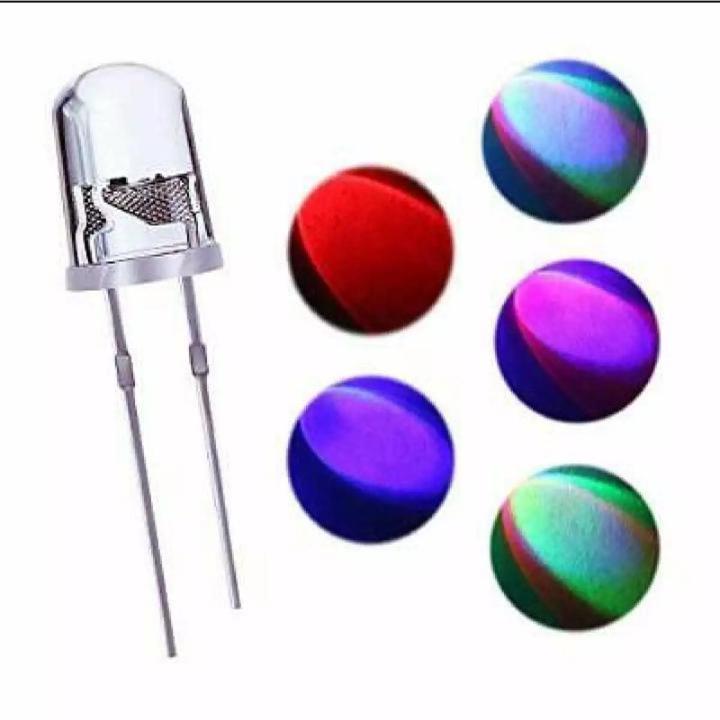 5x RGB LED Multi color LED 5mm 3v For DIY Project Electronics| 24-7 ...