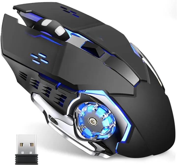 Rechargeable Wireless Gaming Mouse - Wireless Mouse for Laptop, PC ...