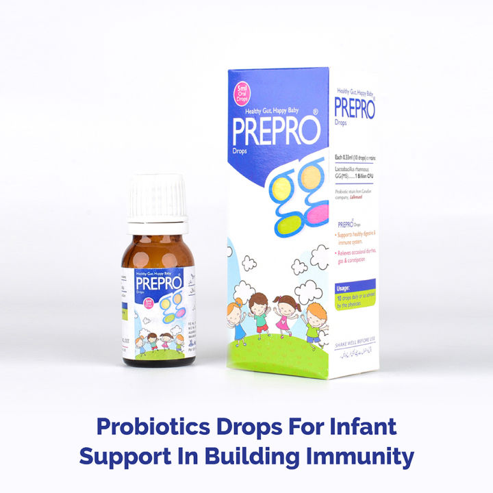 PrePro GG Probiotics Drops for Infants - Digestive Health Support - 5ml ...