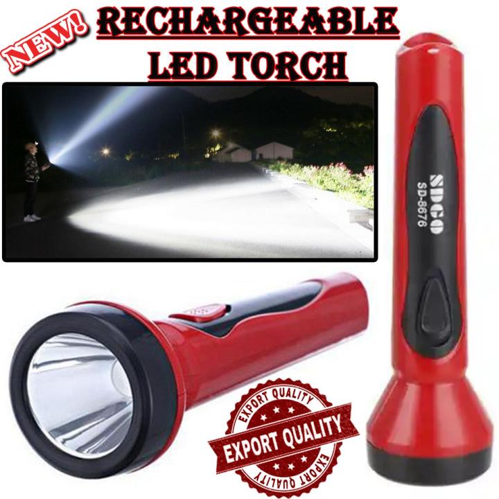 Rechargeable USB Flashlight – LED Emergency Light – Chargeable Torch ...