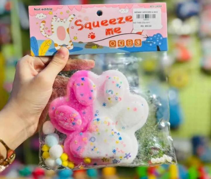 Big Size Taba Squishy Cat Paw Squeeze Toys, Kawaii Squishes Sensory ...