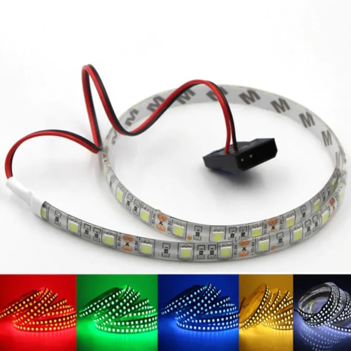 50cm 30Led Flexible DC 12V Background Light PC Computer Case Lamp 2835 ...