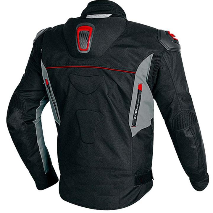 AMUR Super Rider Jacket with Back hump four Season motorcycle Jacket ...