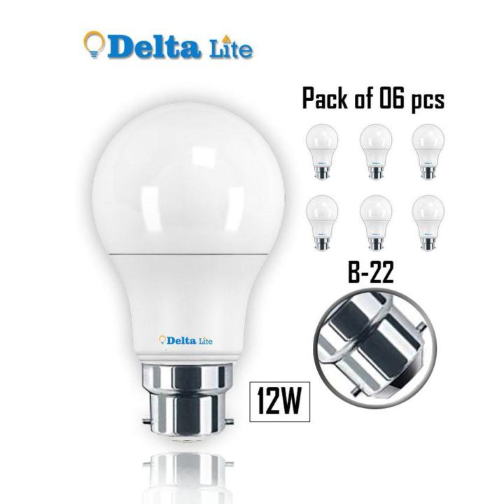 LED Bulb - DeltaLite LED Bulb-12W b22 pack of 6 pcs | Daraz.pk