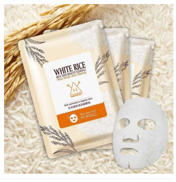Pack of 3 White Rice Face Sheet Masks - 30g | Daraz.pk