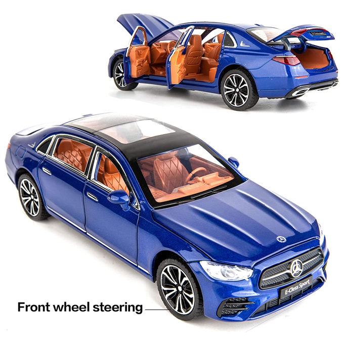 New Mercedes 1:24 Model Car Die Cast For Kids - E-Class Blue | Daraz.pk