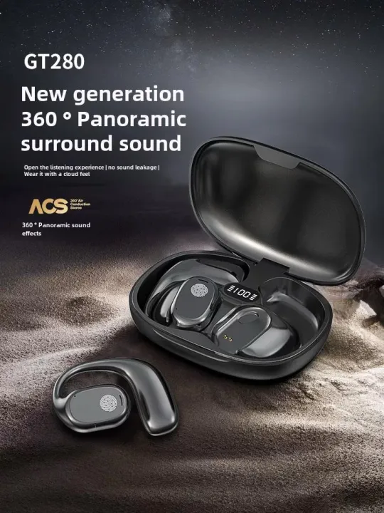 Pro TWS Bluetooth Earbuds with 360° Panoramic Surround Sound and LED ...