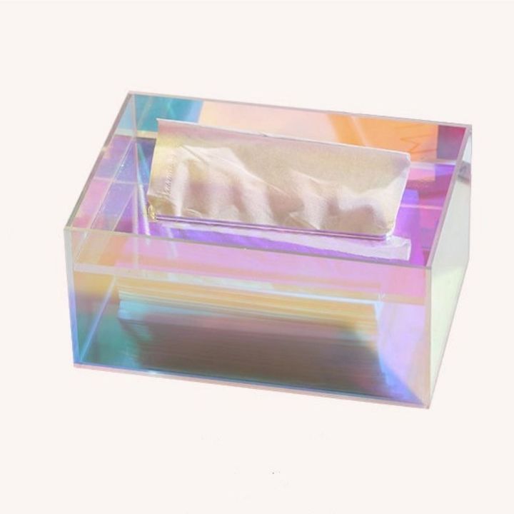 Creative Acrylic Table Living Room Tissue Storage Paper Box Tissue Box ...