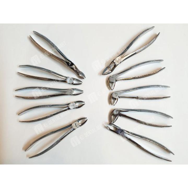 Extraction Forcep Set - BASIC Teeth Extraction Dental Instruments Set ...