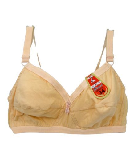 Thai Style full cotton bra lemon color bra | comfortable bra for Summer ...