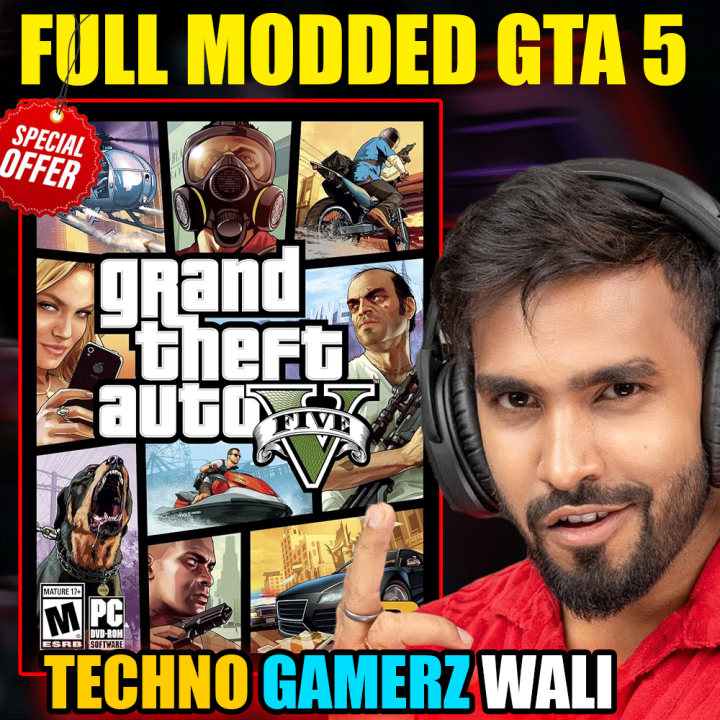 GTA V Full Modded Game Like Techno Gamerz | High Graphics | 100% ...