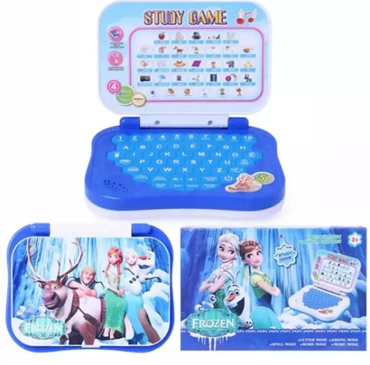 Frozen kids learning eductaional laptop with 5 modes of learning | Daraz.pk