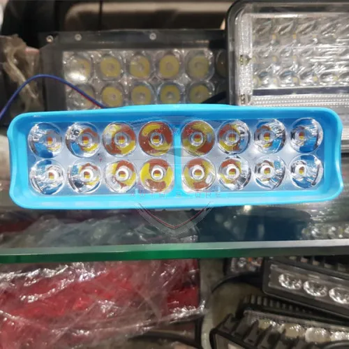 Super Bright 16 LED Light Bar For Car Bumpers, Jeeps & Bikes Universal ...