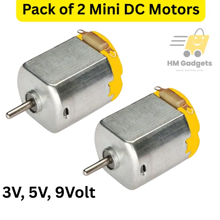 Mini DIY DC Motor 3V, 6V, 9V | 1,2,3,5,12-Pcs Motors | High Speed ...