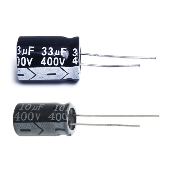 10Pcs Capacitor Electrolytic Aluminum 33UF 400V Black with 10 X 400V 10UF Low ESR Impedance ...