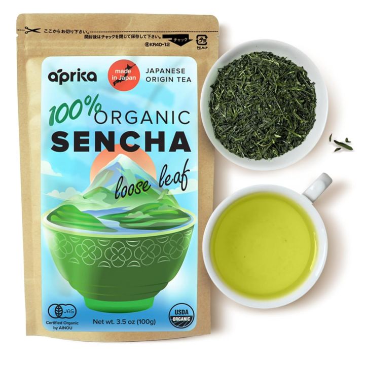 Aprika Life Sencha Green Tea, 100% Organic Japanese Loose Leaf, 350g | Daraz.pk