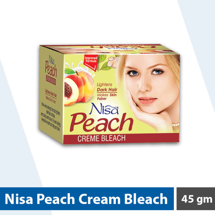Nisa Peach Cream Bleach Large 45 gm | Daraz.pk