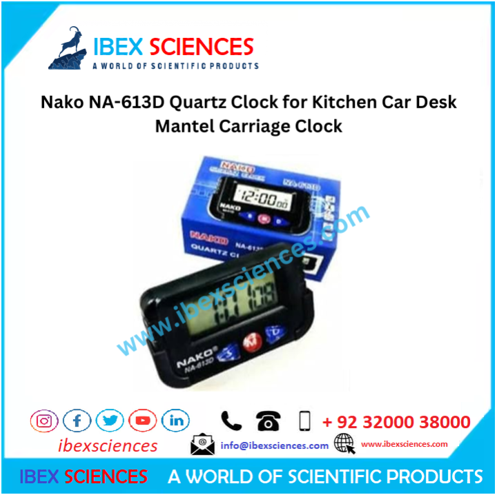IBEX SCIECNES Nako NA-613D Quartz Clock for Kitchen Car Desk Mantel ...