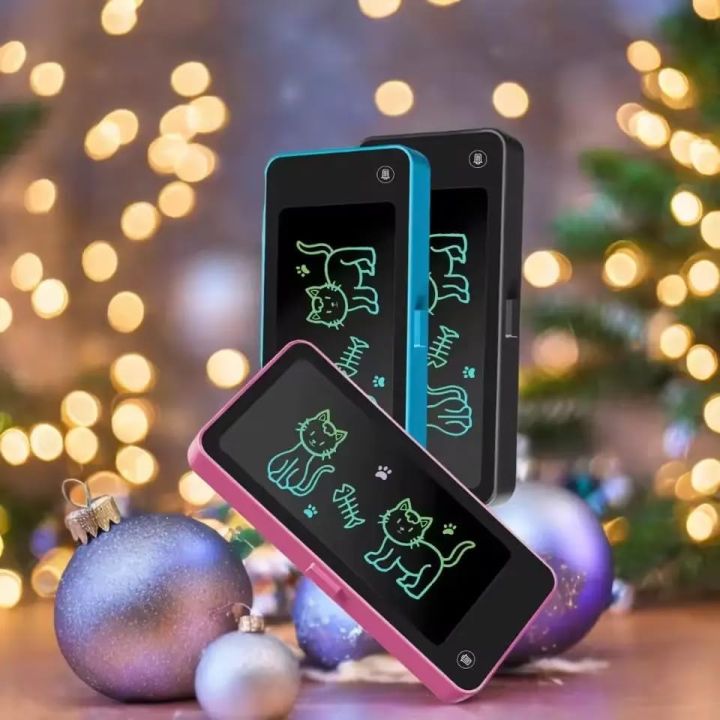 2 in 1 Pencil Box with LCD Writing Tablet – Multi Color Digital Drawing ...