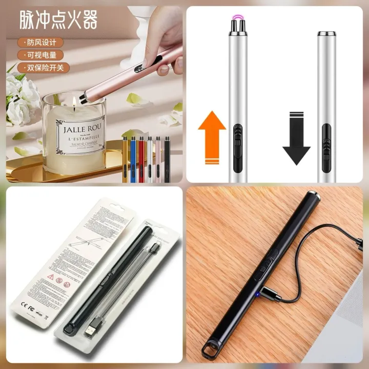 SA/New Push up Arc USB Rechargeable Lighter🇨🇳/Rechargeable Arc Lighter ...