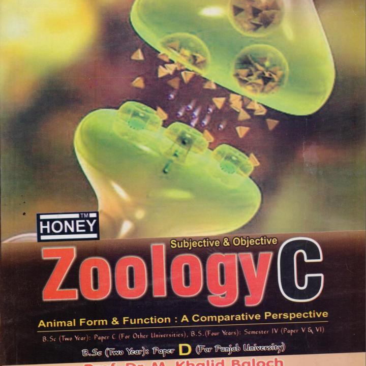 Zoology C,Animal Form & Function Subjective & Objective | Daraz.pk