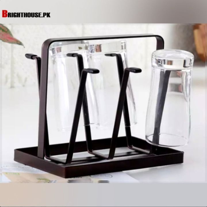 Glass Holder Stand Glass Stand For Dining Table Cup Glass Organizer ...