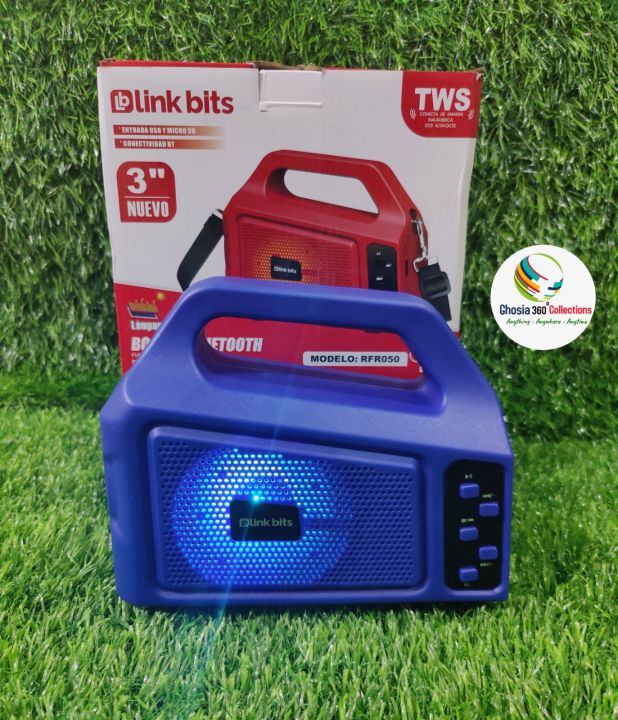 Portable Solar Rechargeable Bluetooth Speaker With LED Torch Light USB ...