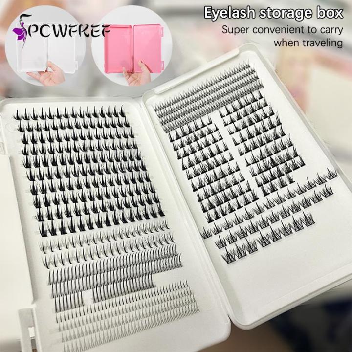 False Eyelashes Dustproof Storage Box Snap Design High-capacity Travel ...