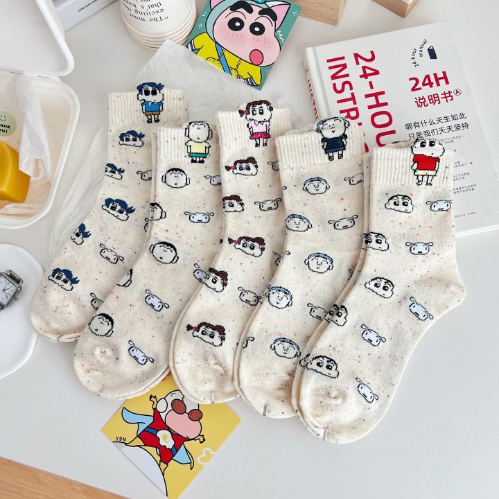 Crayon Shin-chan three-dimensional idea gauze socks for children ...
