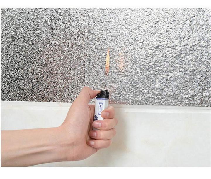 30x101cm Self Adhesive Kitchen Oil-proof Waterproof Kitchen Aluminum ...