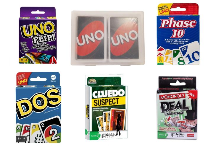 Uno Flip, Uno Cards, Uno Phase 10, Uno DOS, Cluedo Suspects Cards ...