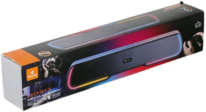 Kisonli LED-913 With Led Colorful Light Bluetooth Speaker | Daraz.pk