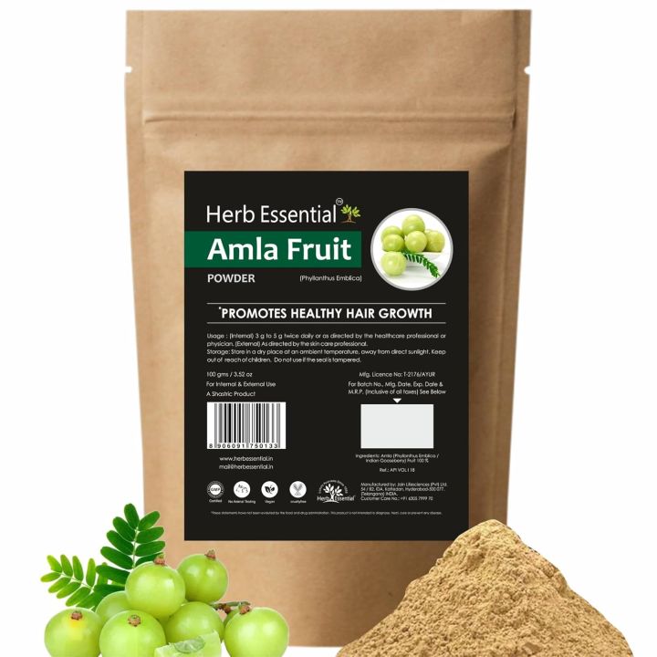 Herb Essential Pure Amla Powder - 400 G | Daraz.pk