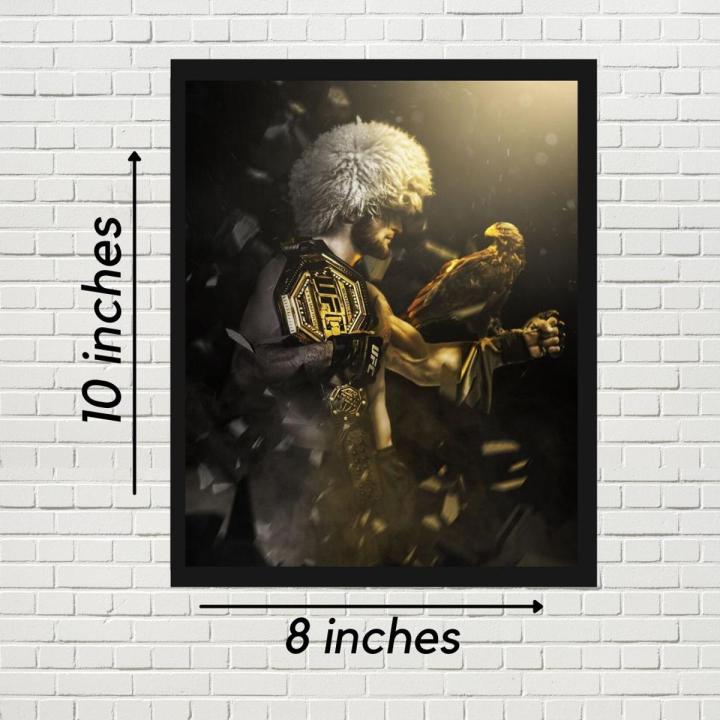 Khabib Ufc King champion Frame room decor wall art | Daraz.pk