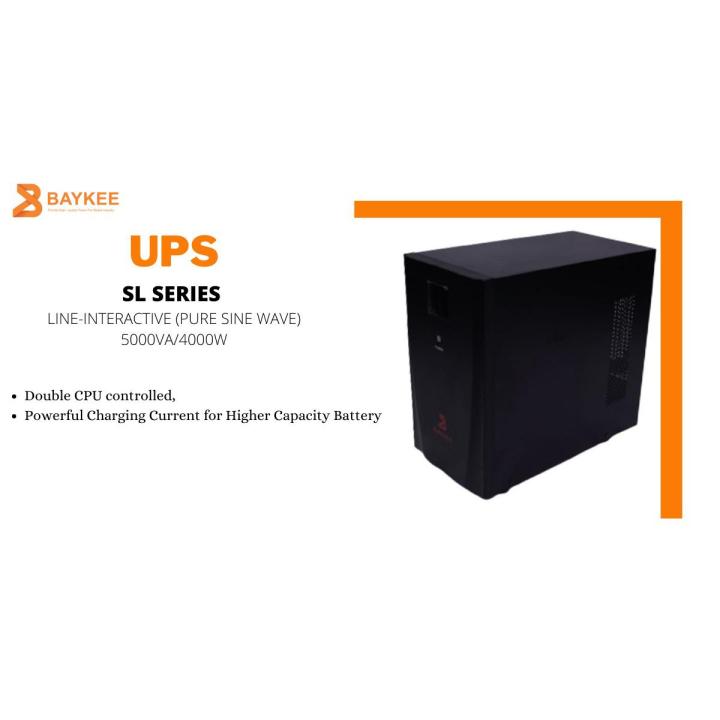 BAYKEE SL-5KL 5000VA/4000w | LINE INTERACTIVE UPS | ( PURE SINE WAVE ...